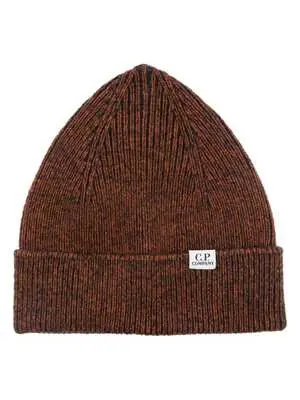 C.P. COMPANY Logo-tag Beanie - Red