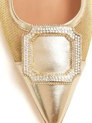 MALONE SOULIERS Lina Ballerina Flats - Gold