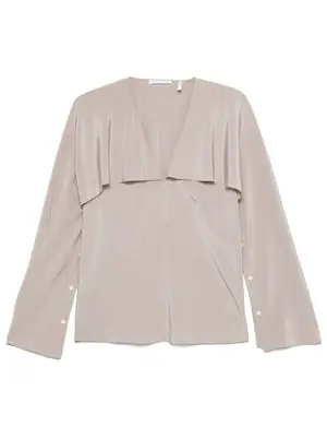 Helmut Lang Scarf Blouse - Grey