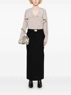 Helmut Lang Scarf Blouse - Grey