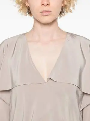 Helmut Lang Scarf Blouse - Grey
