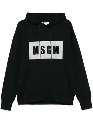 MSGM Logo Print Hoodie