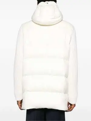 Herno Knitted Sleeve Down Coat