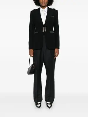 Max Mara Tassel-detail Grain De Poudre Blazer