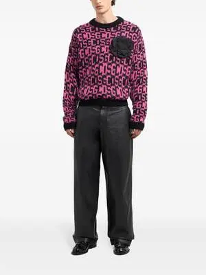 Gcds Intarsia-knit Logo Jumper