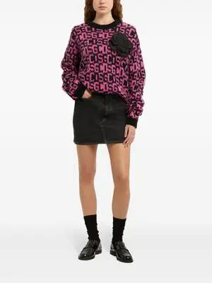 Gcds Intarsia-knit Logo Jumper