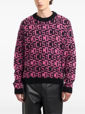 Gcds Intarsia-knit Logo Jumper