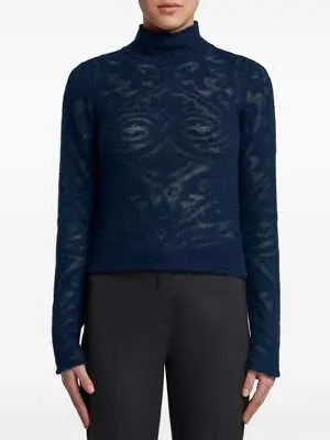Etro Roll Neck Jacquard Sweater