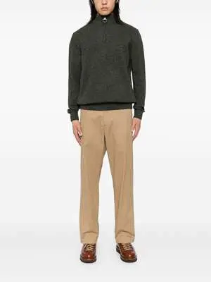 Barbour Long-sleeved Half-zip Jumper - Green