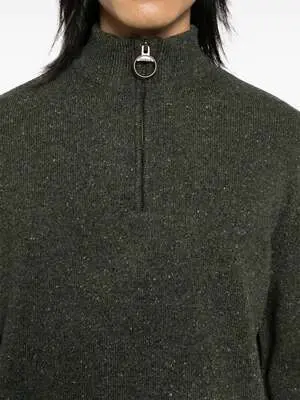 Barbour Long-sleeved Half-zip Jumper - Green