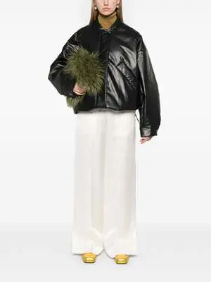 KASSL EDITIONS Polished Bomber Jacket - Black