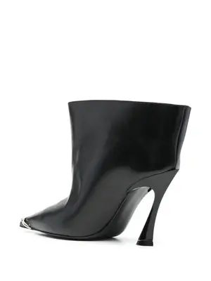 MUGLER 85mm Leather Ankle Boots