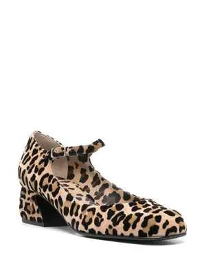 SERGIO ROSSI 45mm Leopard-print Pumps