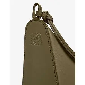 Loewe Hammock Hobo Mini Leather Cross-body Bag - Dark Khaki Green