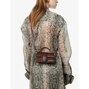 Jacquemus Le Bambino Leather Top-handle Bag - Brown