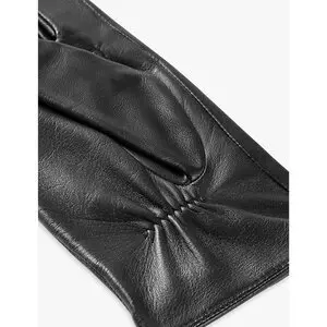 BOSS Logo-plaque Leather Gloves