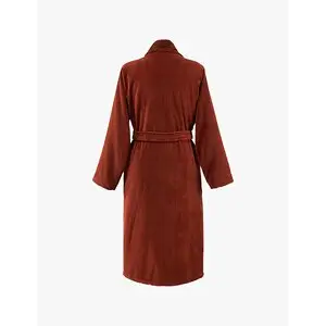 BOSS Double B Shawl-lapel Cotton Bathrobe - Lava