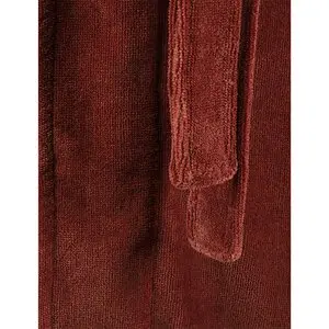 BOSS Double B Shawl-lapel Cotton Bathrobe - Lava