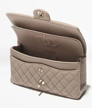 Chanel Classic 11.12 Handbag - Dark Beige