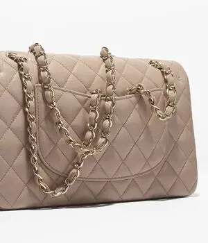 Chanel Classic 11.12 Handbag - Dark Beige