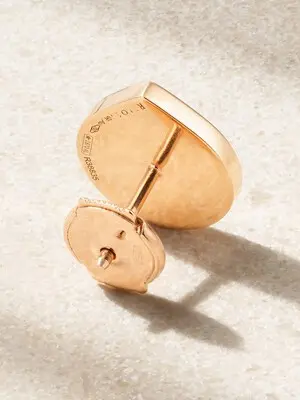 REPOSSI Antifer 18-karat Rose Gold, Turquoise And Diamond Single Earring - Blue