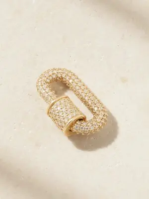 MARLA AARON Allstone Chubby Babylock 14-karat Diamond Pendant - Gold
