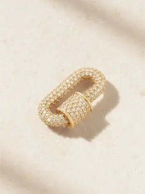 MARLA AARON Allstone Chubby Babylock 14-karat Diamond Pendant