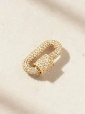 MARLA AARON Allstone Chubby Babylock 14-karat Diamond Pendant