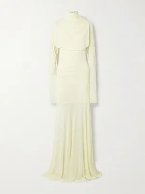 Proenza Schouler Paula Draped Maxi Dress - Yellow