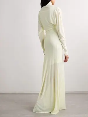 Proenza Schouler Paula Draped Maxi Dress - Yellow