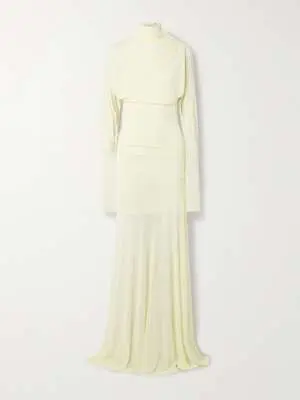 Proenza Schouler Paula Draped Maxi Dress - Yellow