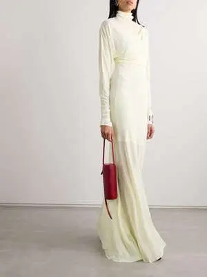 Proenza Schouler Paula Draped Maxi Dress - Yellow