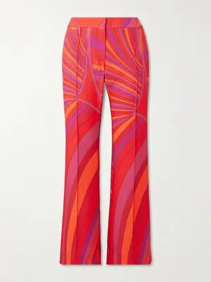 Emilio Pucci Cropped Printed Straight-leg Pants