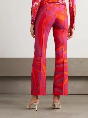 Emilio Pucci Cropped Printed Straight-leg Pants