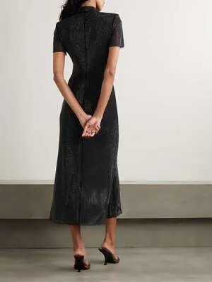 spot mesh dress Miranda' spot mesh dress black – The Buyers Club Clothing