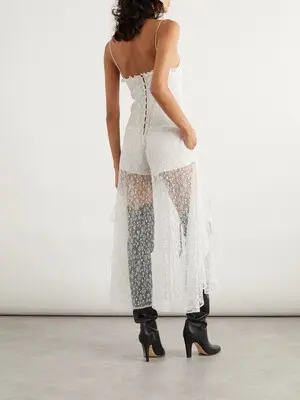 Chloé Ruffled Lace Jumpsuit