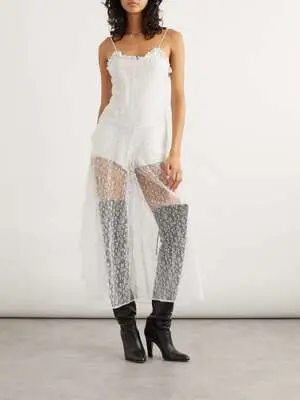 Chloé Ruffled Lace Jumpsuit