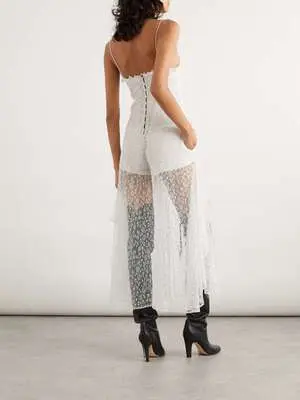 Chloé Ruffled Lace Jumpsuit