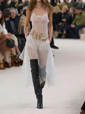 Chloé Ruffled Lace Jumpsuit