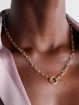 MARLO LAZ Sardinia Ii 14-karat Chain Necklace