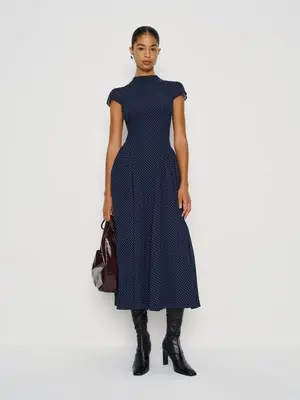 REFORMATION Maven Maxi Dress - Blue
