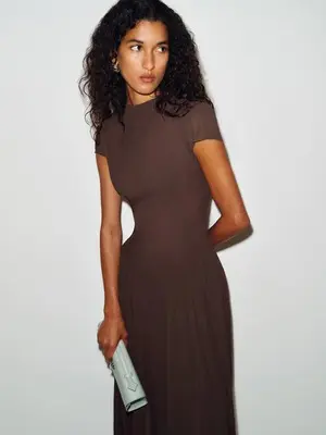 REFORMATION Maven Maxi Dress - Brown