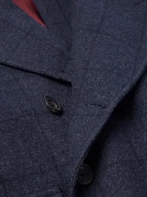 Rubinacci Ulster Double-breasted Checked Wool Coat