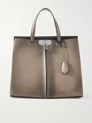 Berluti Luti 38 Venezia Leather Tote - Brown