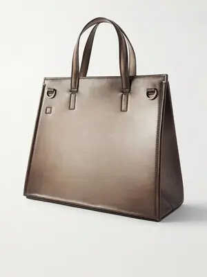 Berluti Luti 38 Venezia Leather Tote
