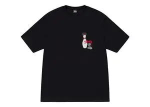 StÜssy Kingpin Pigment Dyed T-shirt - Black