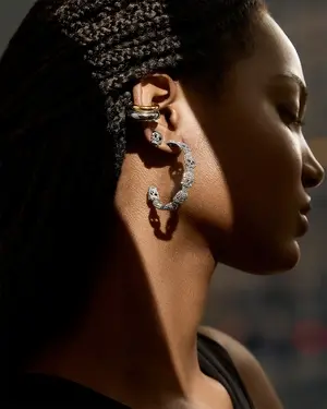 Baublebar Bad To The Bone Hoop Earrings