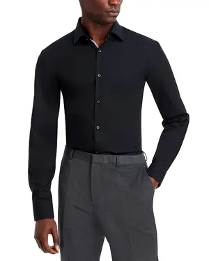 Hugo Koey Slim Fit Dress Shirt - Black