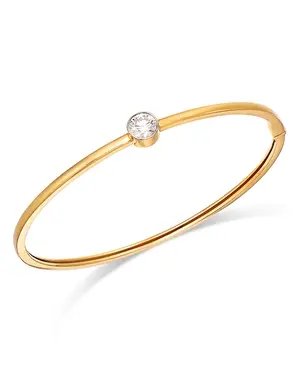 MOON & MEADOW 14k Yellow Lab Grown Diamond Bangle Bracelet - Gold