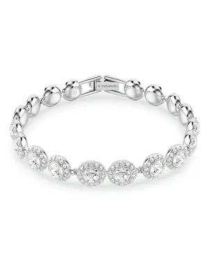 SWAROVSKI Una Crystal Halo Flex Bracelet - Silver